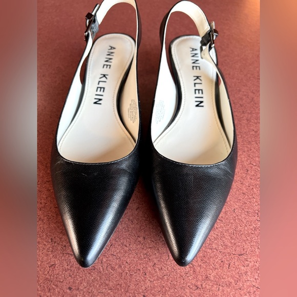 Anne Klein | Shoes | Comfy Pointed Slingback 12 Heel In Black These Go ...